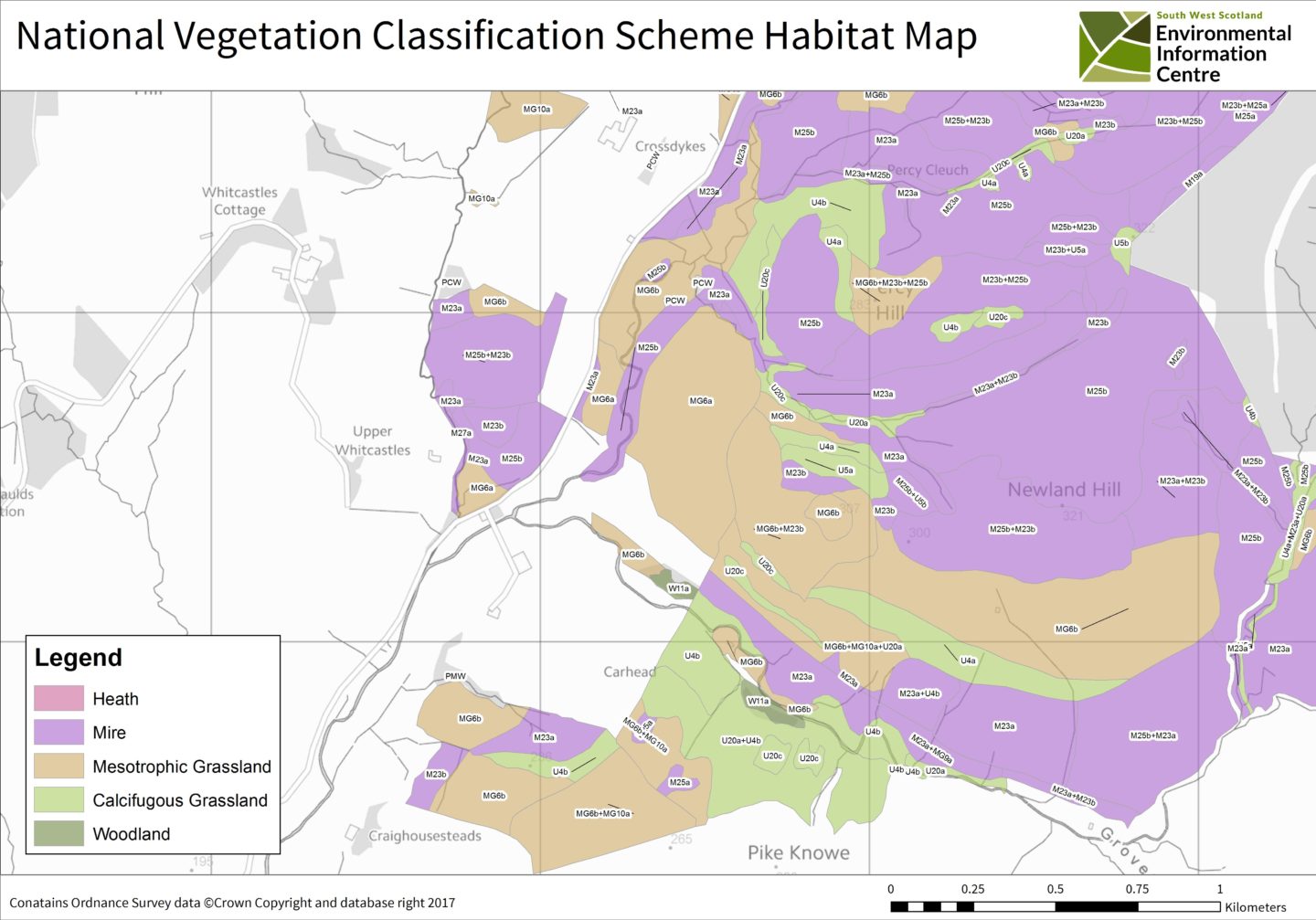Example NVC map - South West Scotland Environmental Information Centre